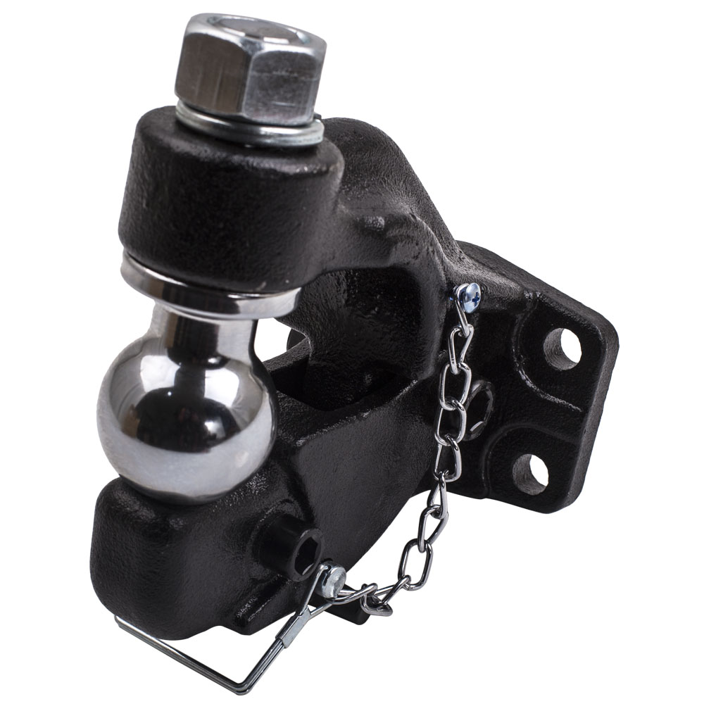 8 Ton Ball Combo Pintle Hook Tow Hitch Towing Heavy Duty 4wd Truck